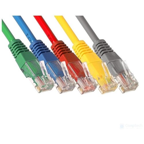 Exegate EX286381RUS Патч-корд ExeGate UTP-RJ45-RJ45-5e-1M-LSZH-GY UTP cat.5e LSZH 1м серый