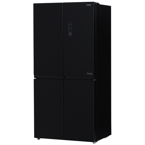 Холодильник HYUNDAI CM5005F, черное стекло