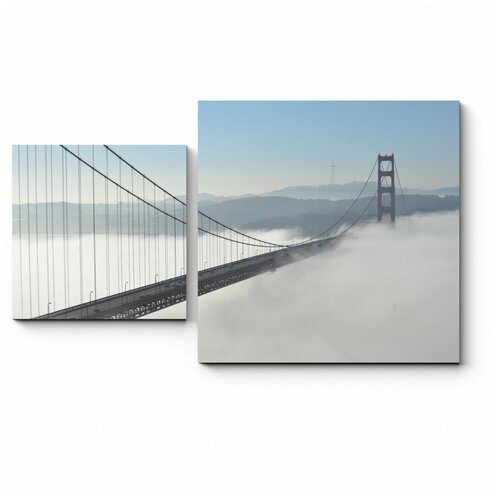 Модульная картина Туман над мостом "Золотые ворота" 120x72