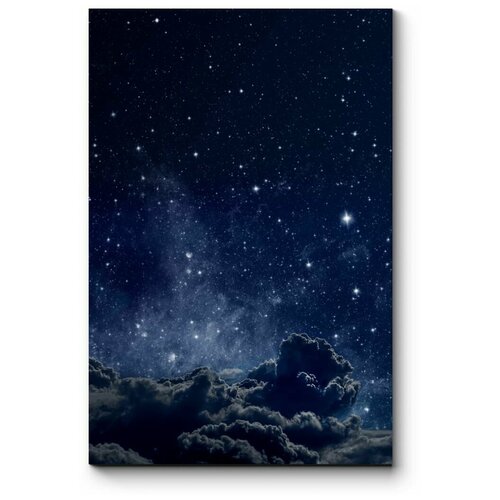 Модульная картина Звездное небо, завораживающая ночь30x45