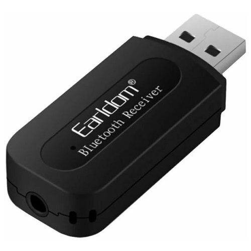 USB AUX Bluetooth адаптер (приемник) Earldom wireless audio receiver ET-M22 черный