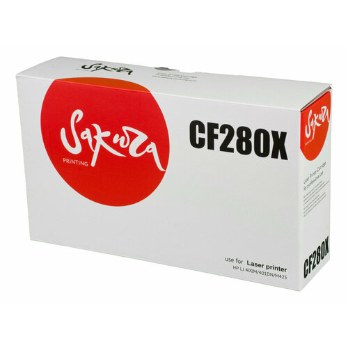 3 шт. Картридж лазерный Sakura 80X / CF280X Увеличенной емкости черный 6900 стр. для HP (SACF280X)