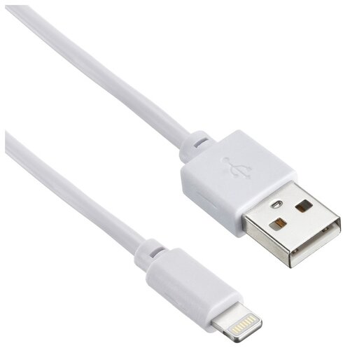 Кабель DIGMA USB (m) - Lightning (m) round vinyl, 1.2 м, белый