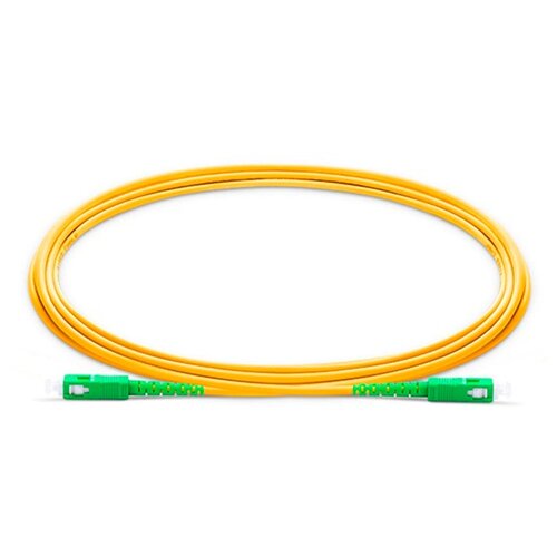 Патч-корд оптический SC/APC-SC/APC 1,5 метра, одномодовый (singlemode, sm) optic patch cord