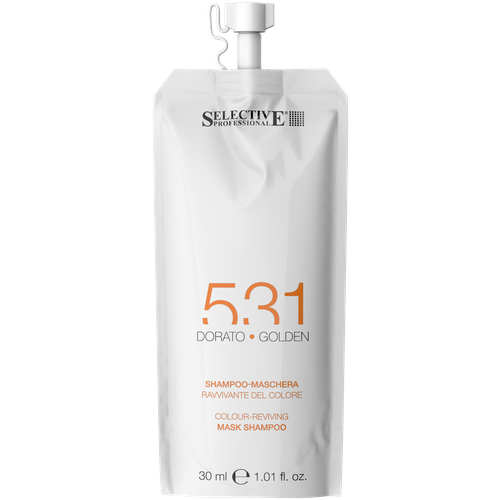 Маска для волос Selective Professional 531 Colour Reviving Mask Shampoo, Golden, 30 мл