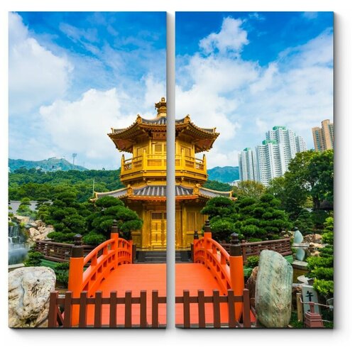 Модульная картина Великолепие Гонконга70x70