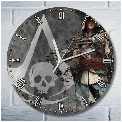 Настенные часы УФ Игры Assassin's Creed IV Black Flag (Черный Флаг) - 6035