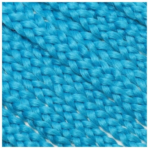SIM-BRAIDS Афрокосы, 60 см, 18 прядей (CE), цвет светло-голубой(#IlI BLUE)