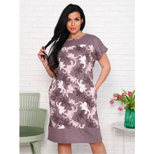 Платье Инсар Текстиль, размер 48-50, розовый