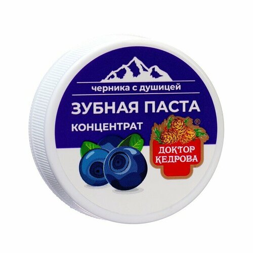 Доктор Кедрова Зубная паста душица с черникой Доктор Кедрова, 35 гр