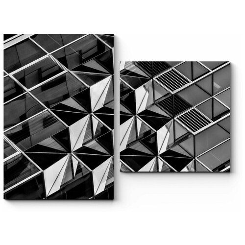 Модульная картина Геометрия архитектуры 100x75