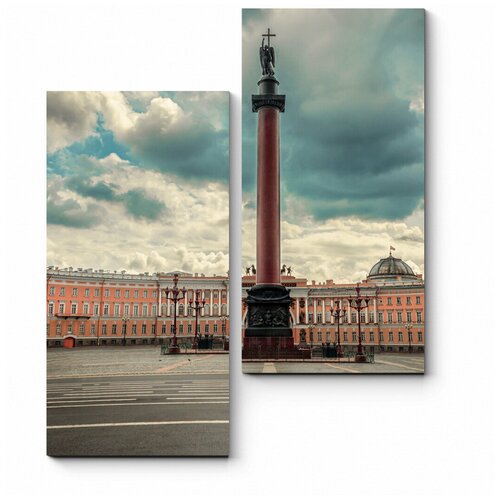 Модульная картина Александровская колонна на Дворцовой площади 80x100
