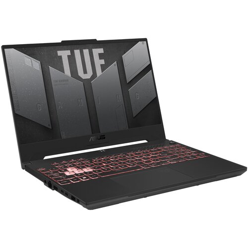 15.6" Ноутбук ASUS TUF Gaming A15 FA507RC-HN059 1920x1080, AMD Ryzen 7 6800H 3.2 ГГц, RAM 8 ГБ, DDR5, SSD 512 ГБ, NVIDIA GeForce RTX 3050, без ОС, 90NR09R2-M005W0, серый