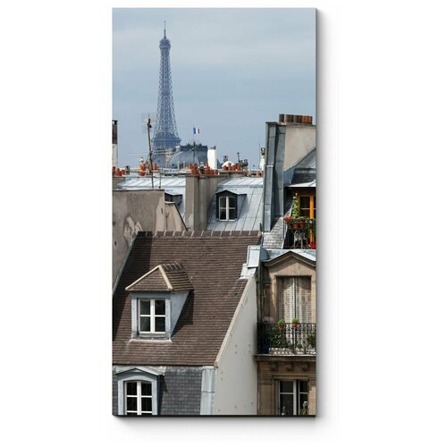 Модульная картина Классические домики старого Парижа60x120