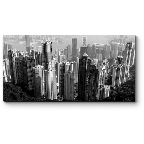 Модульная картина Монохромный Гонконг190x95