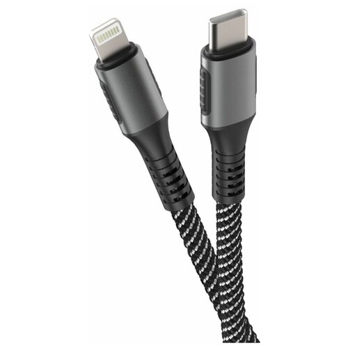 Кабель OLMIO USB Type C - Lightning (041631), 1.2 м, черный