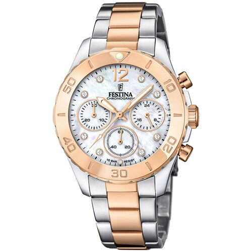 Наручные часы FESTINA Boyfriend, белый, розовый