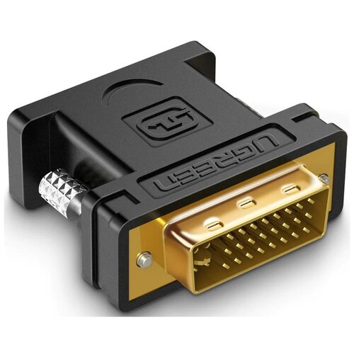 Переходник/адаптер UGreen DVI - VGA 25+5 pin (20122), 1 шт., черный