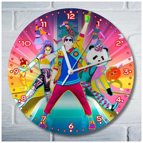 Настенные часы УФ игры Just Dance 2019 (Танцуй 2019, танцы, ритм) - 6166