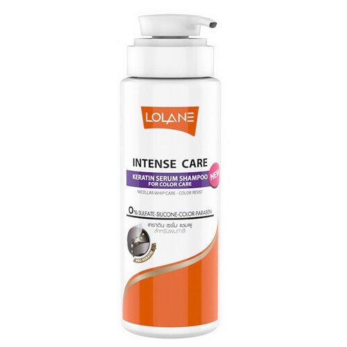 Lolane Шампунь Intense Care Keratin Serum for Color Care, 400 мл