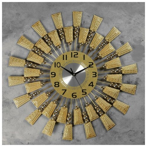Часы настенные, серия: Ажур, "Борнаго", плавный ход, d=60 см, циферблат 22 см
