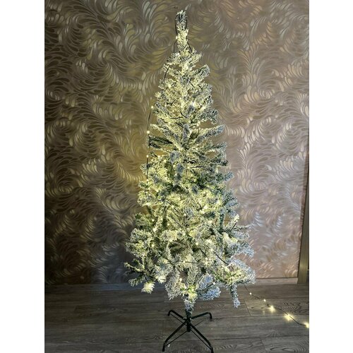 Искусственная новогодняя елка напольная заснеженная 210 см