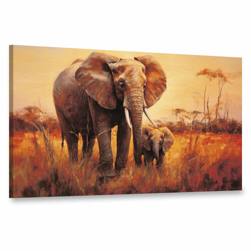 Интерьерная картина 100х60 "слон"
