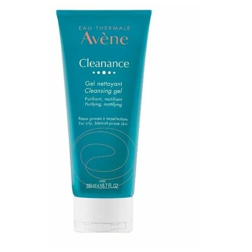 Avene, Cleanance Очищающий, матирующий гель для умывания жирной, комбинированной и чувствительной кожи лица, 200 мл