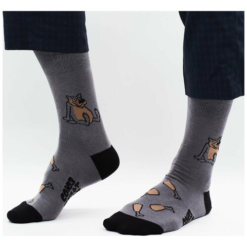 Носки St. Friday Socks x Союзмультфильм, размер 38-41, коричневый, серый