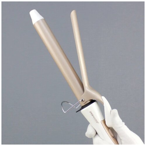 Щипцы (плойка, стайлер) для завивки волос D25 мм ProMozer MZ-2216-25 / керамическое покрытие полотен / 2 режима регулировки температуры 150 и 180 С