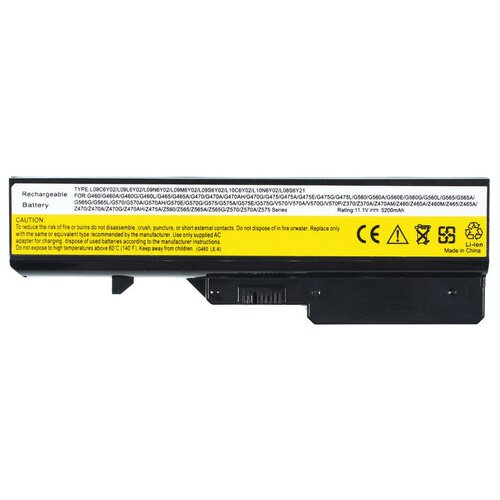 Аккумулятор L10M6F21 для Lenovo G570, B570e, G780, G560, G575, G565, G770 / 11,1V 5200mAh 58Wh