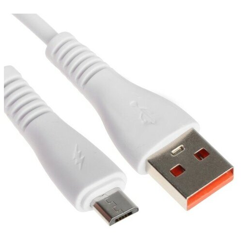 Data-кабели No Name Кабель ONE DEPOT S01V, microUSB - USB, 2.4 А, 1 метр, белый