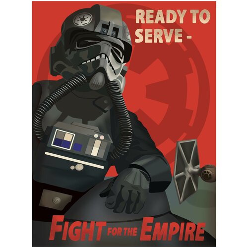 Постер / Плакат / Картина Звездные войны - На службе у Империи 60х90 см в подарочном тубусе