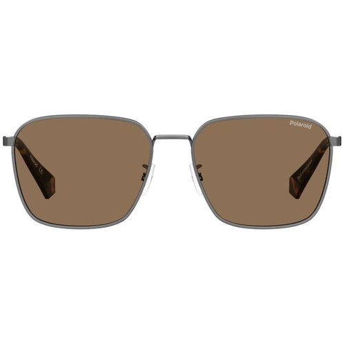 Солнцезащитные очки Polaroid, серый, коричневый