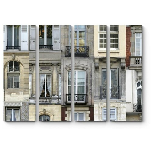 Модульная картина Парижские окна150x113