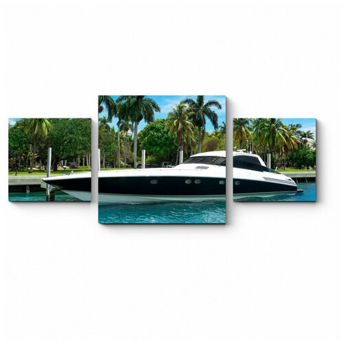 Модульная картина У берегов Майами 130x56