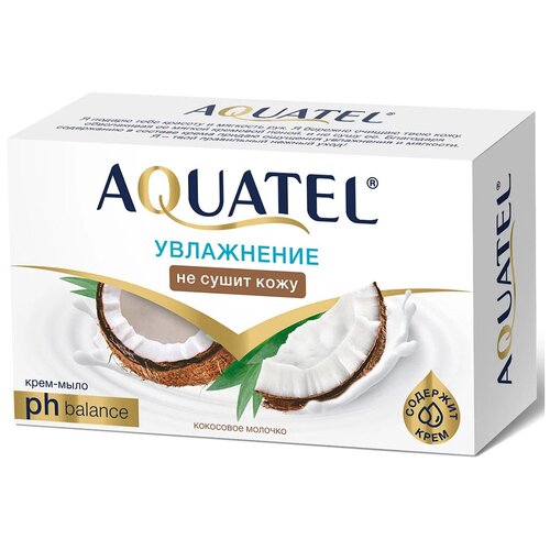 Крем-мыло твердое Aquatel "Кокосовое молочко", 90 г