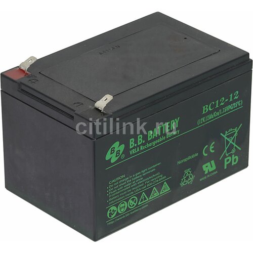 Аккумуляторная батарея для ИБП BB BC 12-12 12В, 12Ач