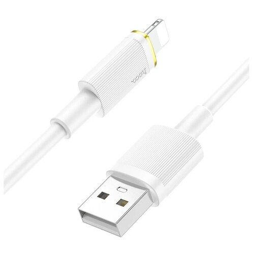 USB дата кабель Lightning, HOCO, U109, 1.2м, белый