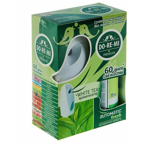Диспенсер для освежителя воздуха До-Ре-Ми с аэрозолью Белый чай