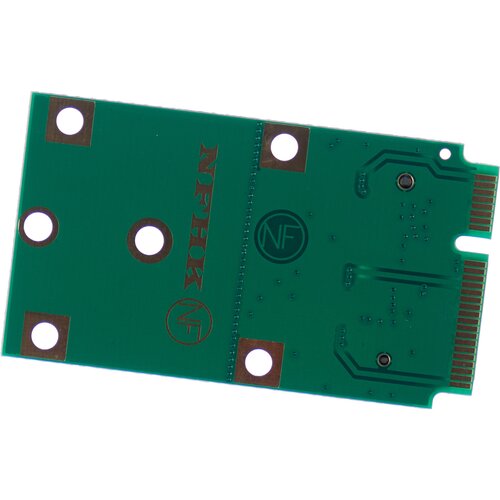 Адаптер GSMIN DP25 M.2 (key B) NGFF SSD на mSATA переходник, преобразователь (Зеленый)
