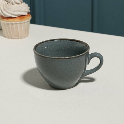 Чашка чайная «Pearl», 220 мл, синяя, фарфор