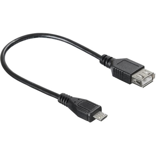 Кабель USB A(f) micro USB B (m) 0.2м черный