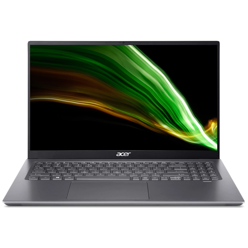 16.1" Ноутбук Acer Swift X SFX16-51G 1920x1080, Intel Core i7 11390H 3.4 ГГц, RAM 16 ГБ, LPDDR4X, SSD 1 ТБ, NVIDIA GeForce RTX 3050 Ti, Windows 11 Home, NX.AYLER.001, серый