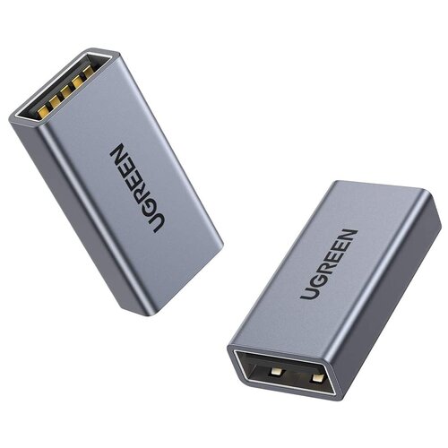 Переходник/адаптер UGreen USB 3.0 (F) - USB 3.0 (F), 1 шт., серый