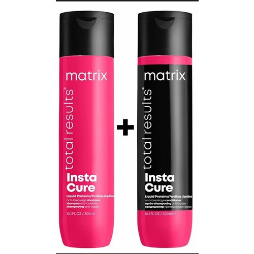 Matrix Instacure Шампунь 300 мл и Кондиционер 300 мл профессиональный, для восстановления волос с жидким протеином