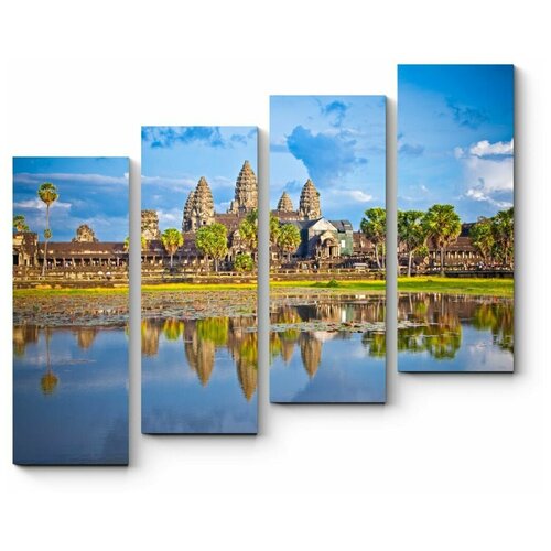 Модульная картина Знаменитый храмовый комплекс Ангкор-Ват80x69