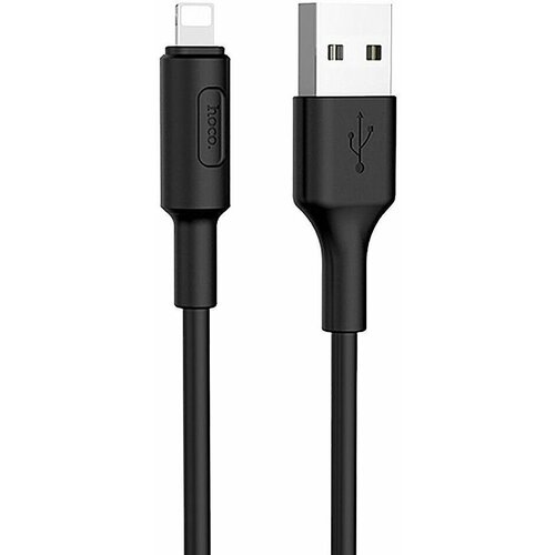 Кабель USB - Apple lightning, Hoco X25 Soarer, 100 см, черный, 1 шт.