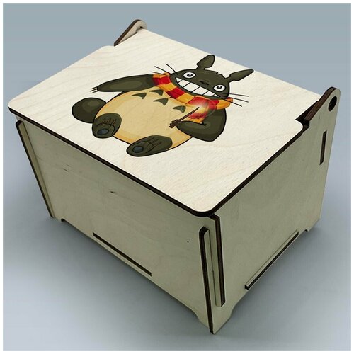 Подарочная коробка шкатулка с крышкой на петлях УФ рисунок размер 16,5x12,5 см аниме Миядзаки - 52