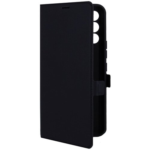 Чехол книжка на Tecno Spark 8C/ Spark GO (2022) эко-кожа черный с функцией подставки отделением для пластиковых карт Book case Miuko